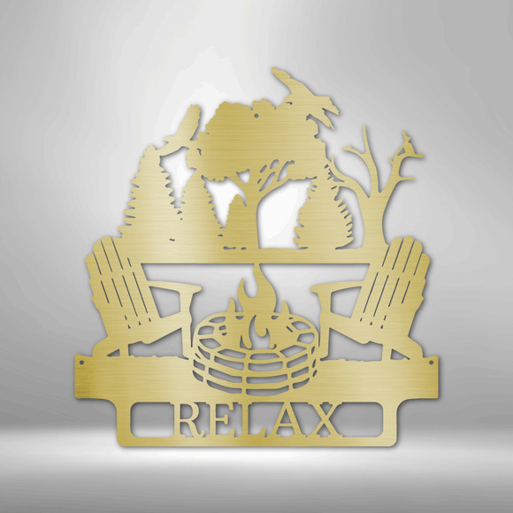 Express Your Love Gifts | Wall Decor | Relax Camping Monogram Steel ...